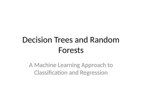 Random Forest Machine Learning Pdf