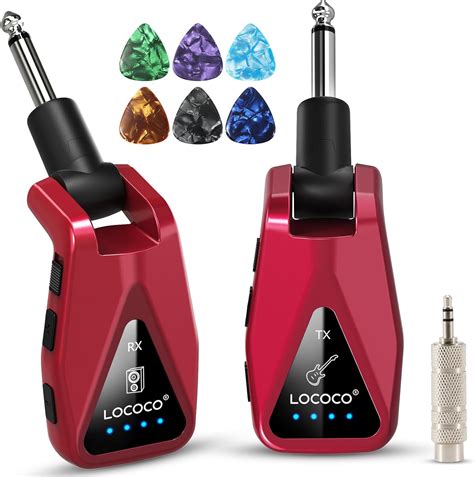 Amazon Com Wireless Guitar System Transmitter Receiver Uhf Cordless Feet Range