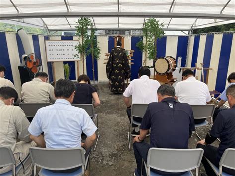 新社屋地鎮祭 富岡建設株式会社