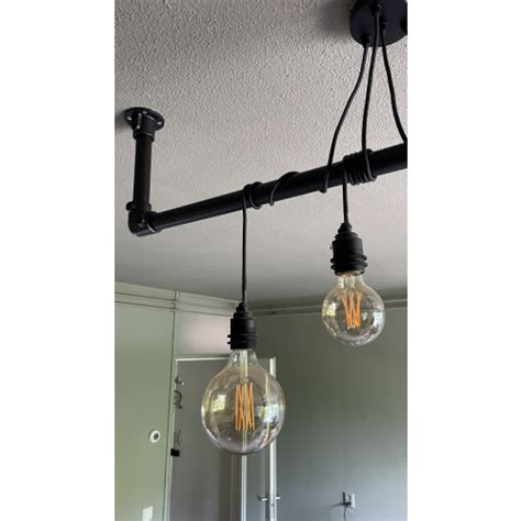 Industriële Steiger Buis Lamp Vintage Of Tweedehands