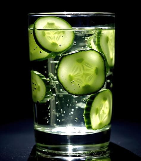 Premium Ai Image Fresh Cucumber Slices