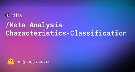 Iafcymeta Analysis Characteristics Classification · Datasets At
