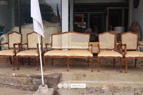 Kursi Pelaminan Klasik Jati Rotan Furniture Jepara