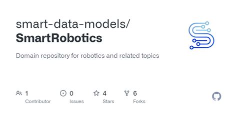 GitHub Smart Data Models SmartRobotics Domain Repository For Robotics And Related Topics