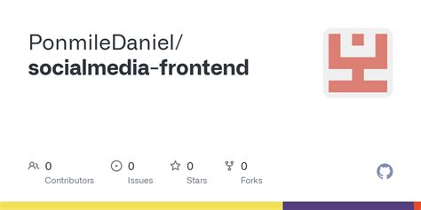 github ponmiledaniel socialmedia frontend