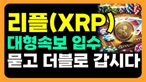 리플 전망 대형속보 입수 묻고 더블로 가버려잇 Youtube
