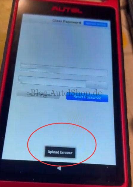 Solved Autel Km Screen Lock Password Reset Upload Timeout Issue