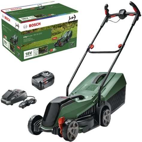 Аккумуляторная газонокосилка Bosch CityMower 18V-32-300, 1 акб PBA 18V ...