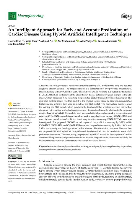 Pdf An Intelligent Approach For Early And Accurate Predication Of Cardiac Disease Using Hybrid