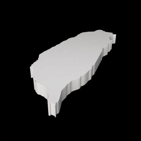 대만 3d 지도 지리 지도 제작 및 토폴로지 지도 3d 그림 프리미엄 사진