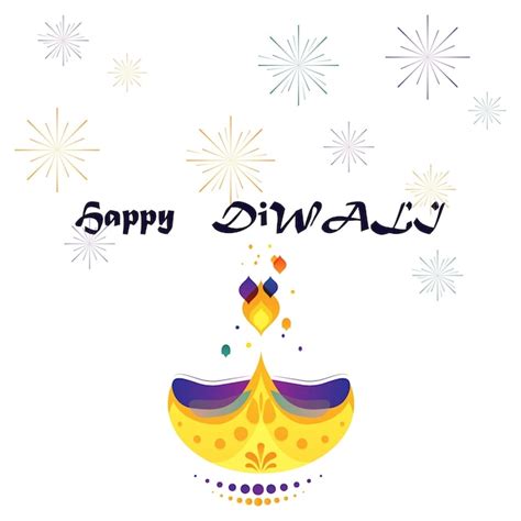 Premium Vector Luminous Diya On Deepavali Beautiful Festival Happy