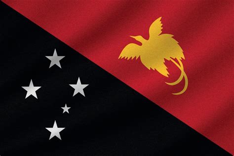 National Flag Of Papua New Guinea 11159023 Vector Art At Vecteezy