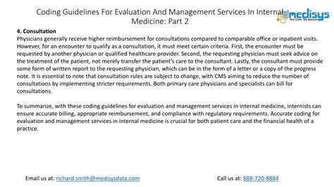 Ppt Coding Guidelines For Evaluation And Management Services In Internal Medicine Part 2