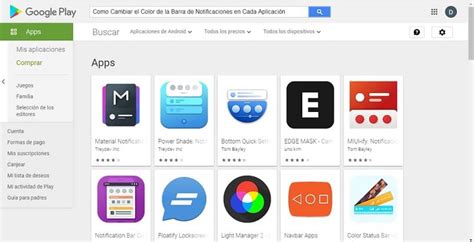 Cómo Cambiar El Color De La Barra De Notificaciones En Cada Aplicación