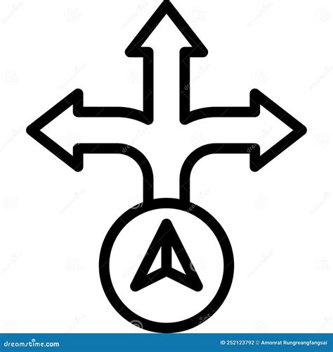 Direction Arrows Icon Location Map And Navigation Vector Stock Vector Illustration Of Route