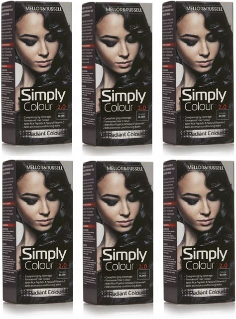 Mellor & Russell Simply Colour Natural Black - Pack of 6 : Amazon.co.uk ...