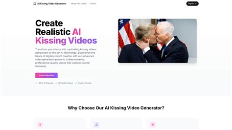 Ai Kissing Video Generator Latest Product Informationlatest Pricing
