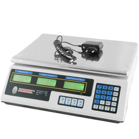 Весы торговые MATARIX MX-410B 50кг - 10653 - купить по ценам ...