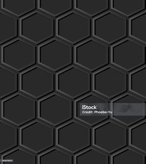 3d 어두운 종이 예술 육각형 형상이 교차 프레임 0명에 대한 스톡 벡터 아트 및 기타 이미지 0명 3차원 형태 개념 Istock