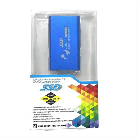 Portable Aluminum 1 8 Ssd Enclosure Mini External Ssd Enclosure Usb 3 0 To Msata Ssd Enclosure