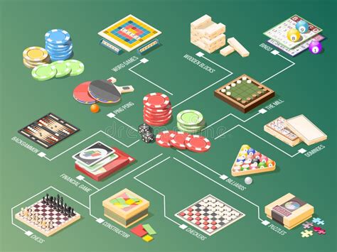 board games isometric flowchart stock illustration illustration of info elements 176599863