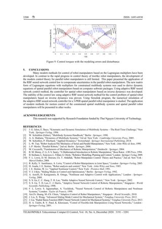 Radial Basis Function Neural Network Control For Parallel Spatial Robot