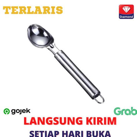 Jual Ice Cream Scoop Spoon Stainless Steel Sendok Es Krim Sekop Es Krim
