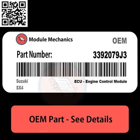 3392079j3 Ecu Replacement Module 2006 Suzuki Sx4 Warranty