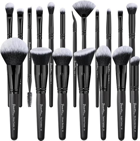 Luxbru Makeup Brushes With Case 20pcs Professional Makeup
