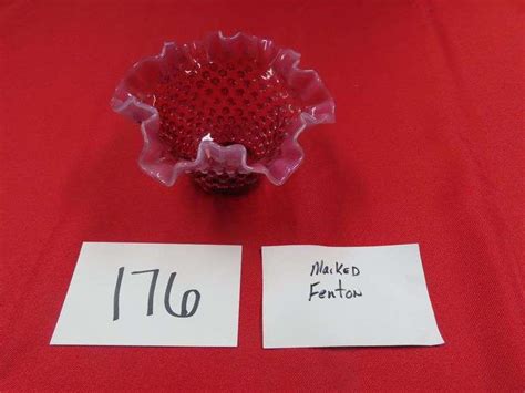 Fenton Candy Dish Chuck Marshall Auction And Real Estate Co Inc