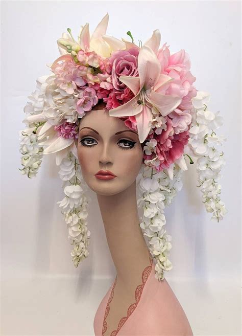 Peony Headpiece Cherry Blossom Headpiece Pink Headpiece Etsy