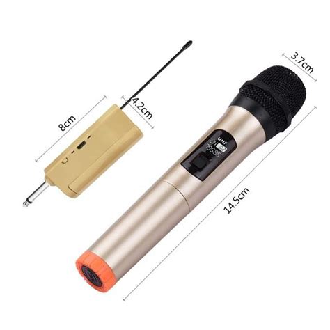 Multipurpose UHF Single Wireless Dynamic Microphone With Rechargable