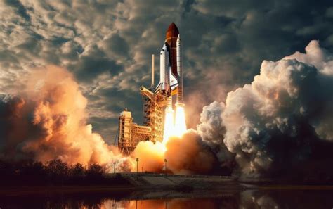 Premium Ai Image Rocket Launch
