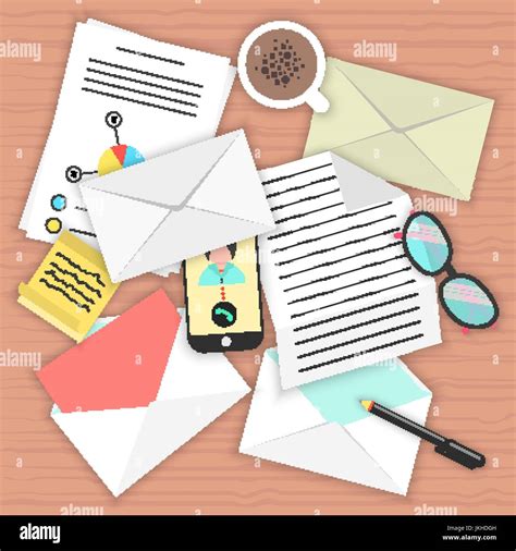 Correspondence Table Stock Vector Images Alamy