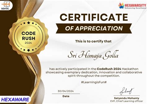 Sri Himaja Golla On Linkedin Coderush2024 Techinnovation