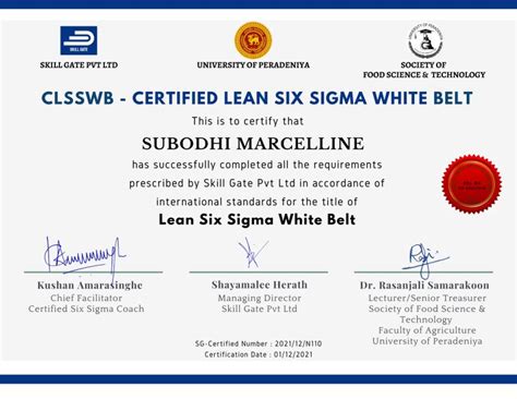 Subodhi Marcelline On Linkedin Leansixsigma Whitebelt Leanmanufacturing