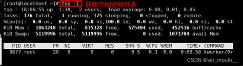 优化命令之top——实时显示进程动态查看进程信息top I Csdn博客