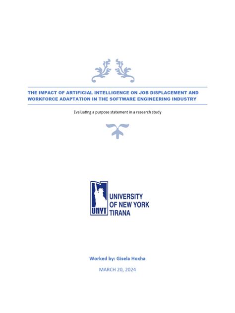 Specification Of The Research Topic Pdf Artificial Intelligence