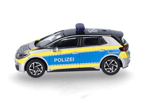 Herpa 097352 Vw Id 3 Polizei Hamburg 1 87