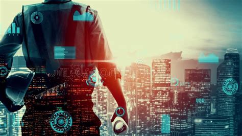 Future Building Construction And Inventive Engineering Project Stock Illustration Illustration