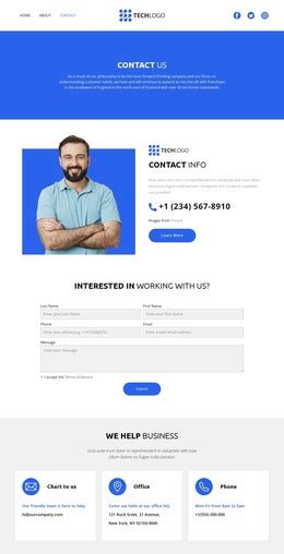 Contact Page HTML Templates