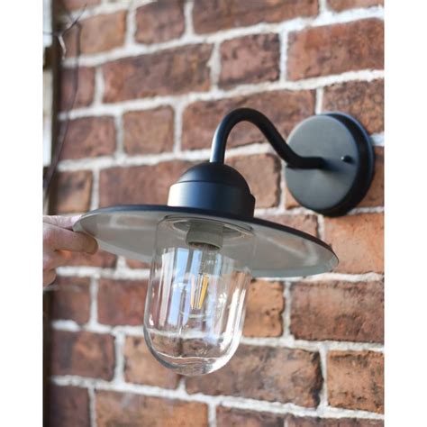 Contemporary Black Swan Neck Wall Light Black Country Metalworks