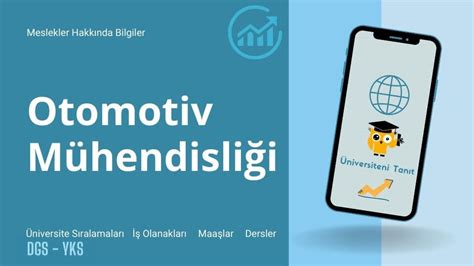 Otomotiv M Hendisli I Nedir Otomotiv M Hendisli I Olanaklar Nelerdir Niversiteni Tan T