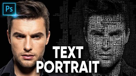 Text Portrait Effect In Photoshop L Photoshop Tutorial YouTube