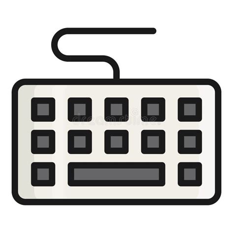 Keyboard Vector Flat Icon School And Education Icon Stock Vector