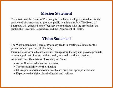 Personal Professional Vision Statement Examples Inspirational