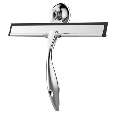 Bathroom Shower Squeegee Deluxe Full Stainless Steel With Suction Cup Hook Shower Mirror