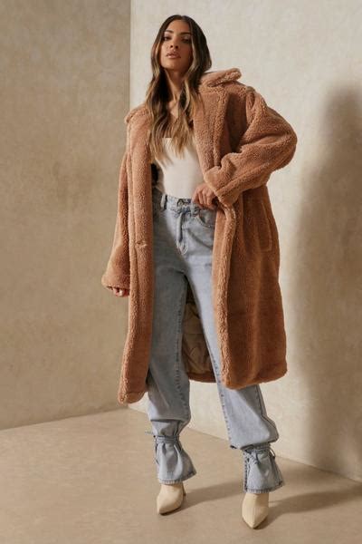Misspap Oversized Teddy Coat Debenhams