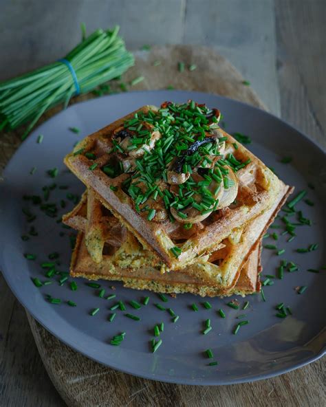 Recette De Gaufres Aux Champignons De Paris Marie Claire