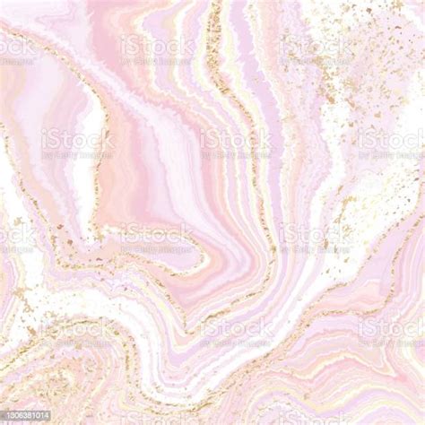 황금 크래커가 있는 추상먼지 분홍색 액체 대리석 수채화 배경 파스텔 대리석 알코올 잉크 그리기 효과 결혼 초대를 위한 벡터 일러스트 디자인 템플릿 패턴에 대한 스톡 벡터